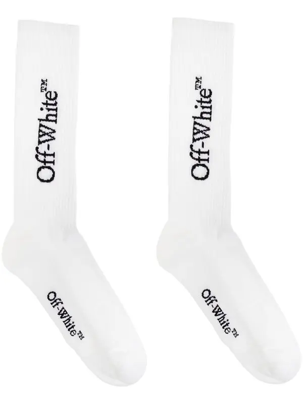 Off-White Logo Socks - White