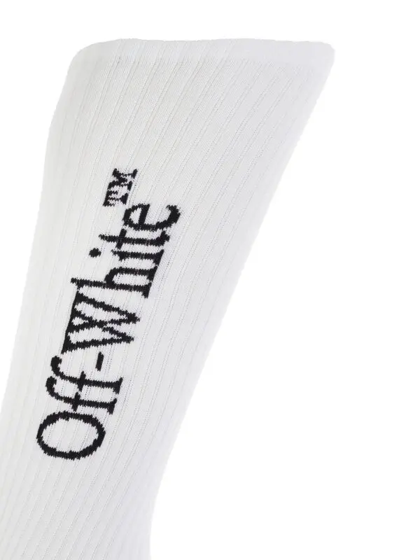 Off-White Logo Socks - White
