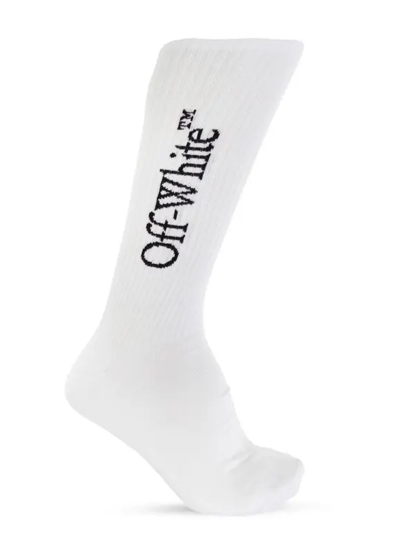 Off-White Logo Socks - White