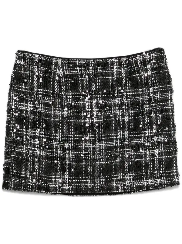 ROTATE BY BIRGER CHRISTENSEN Bouclé Mini Skirt