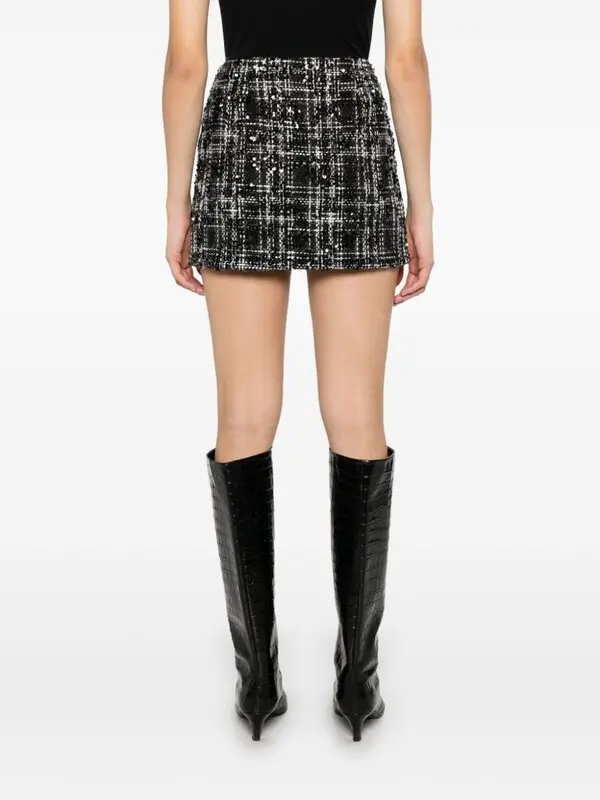 ROTATE BY BIRGER CHRISTENSEN Bouclé Mini Skirt