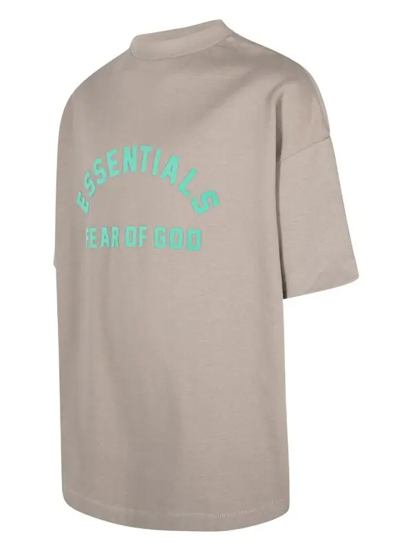 Fear Of God Logo Print T-shirt - Grey