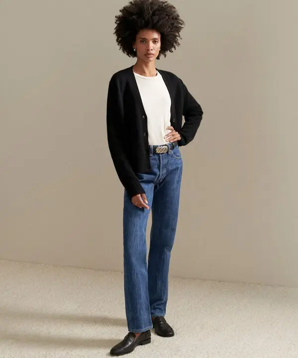 Jenni Kayne Cashmere Colette Cardigan - Black