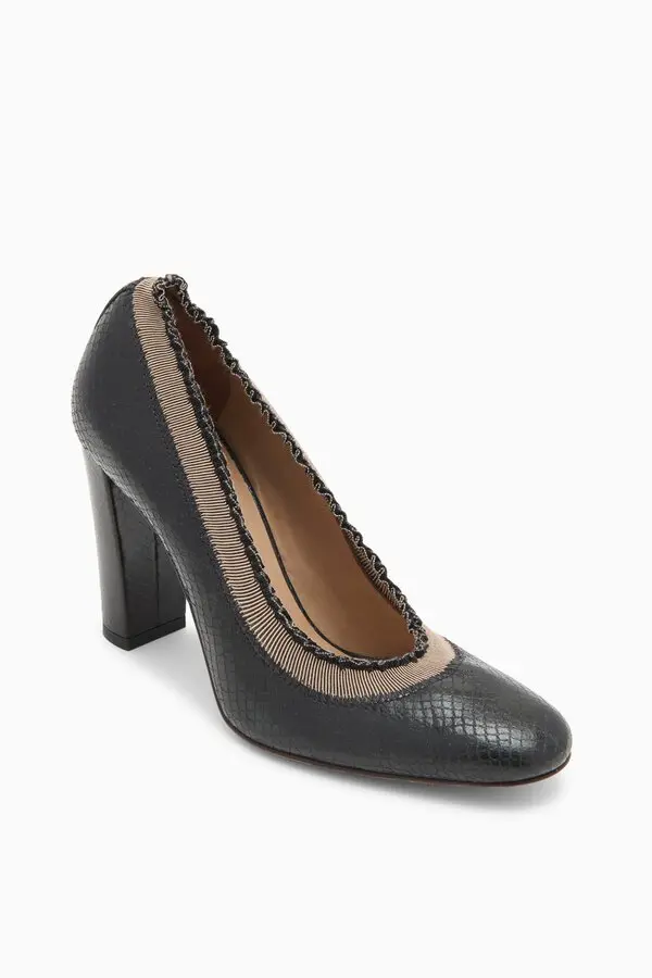 Ulla Johnson Elise Ruffle Leather Pumps