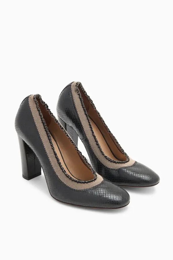 Ulla Johnson Elise Ruffle Leather Pumps
