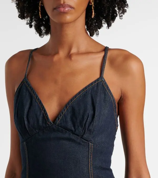 Zimmermann Crush Denim Minidress