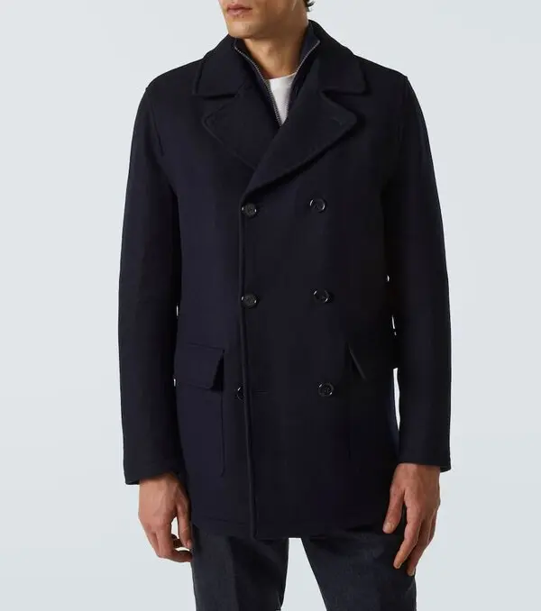 Thom Sweeney Double-breasted Pea Coat