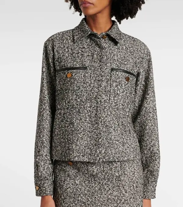 Max Mara Demien Wool-blend Tweed Jacket