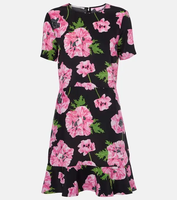 Stella McCartney Iconic Floral Ruffled Mini Dress - Multicoloured