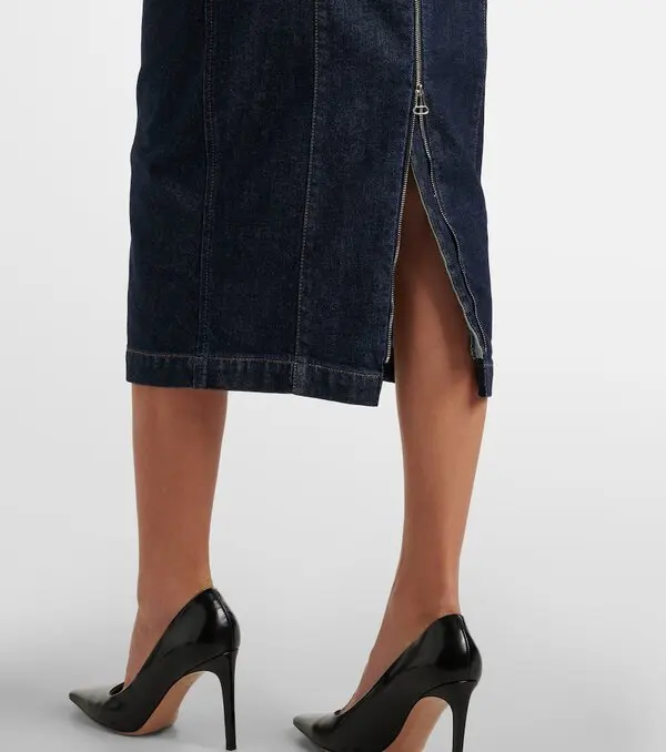 Sportmax Geranio Denim Midi Dress