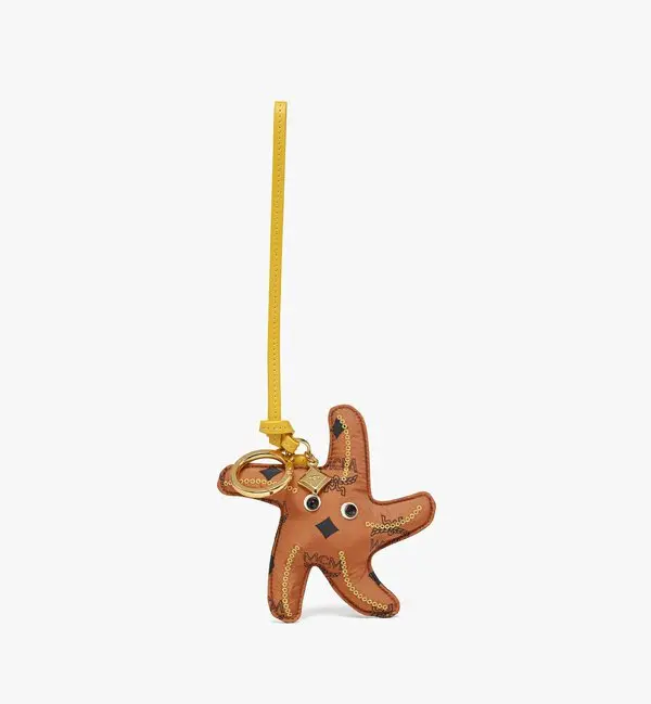 Mcm Aren Starfish Charm - Cognac