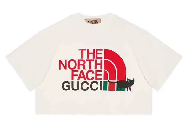 Gucci X The North Face Crop T-shirt - Off/white