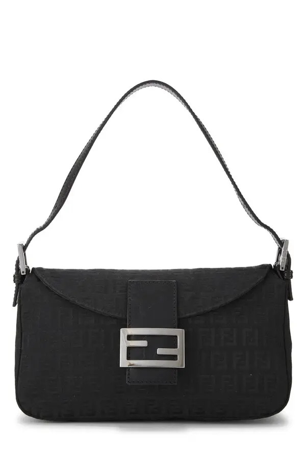 Fendi Zucchino Canvas Shoulder Bag
