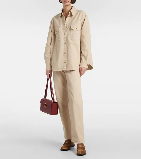 BLAZÉ MILANO Nariida Berber Denim Shirt - Beige