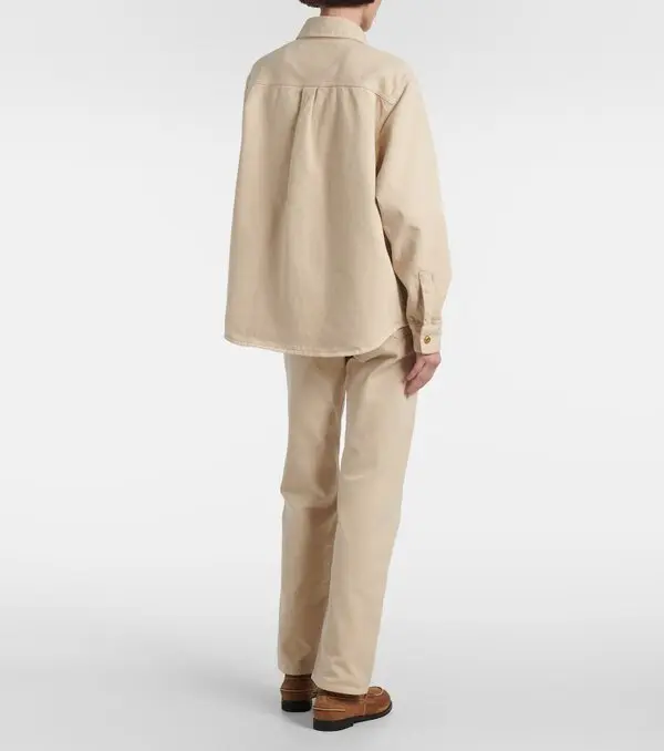 BLAZÉ MILANO Nariida Berber Denim Shirt - Beige