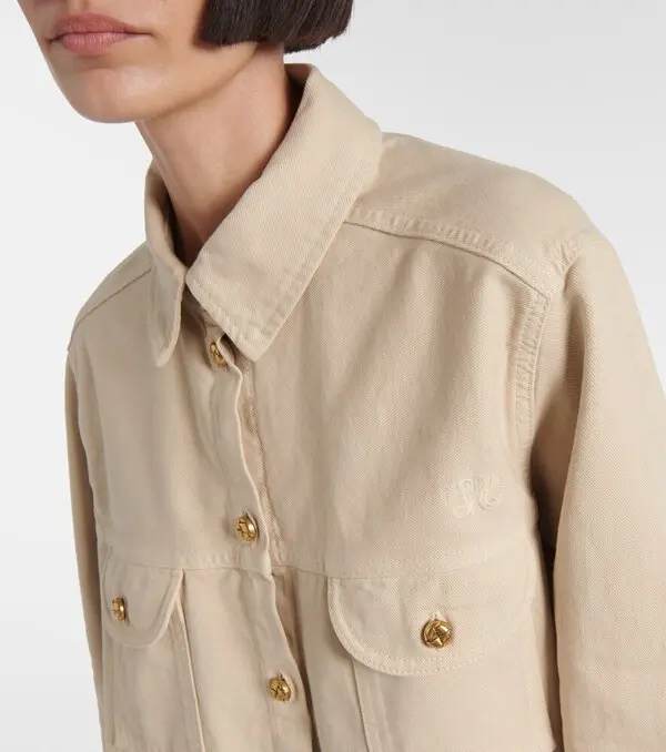 BLAZÉ MILANO Nariida Berber Denim Shirt - Beige