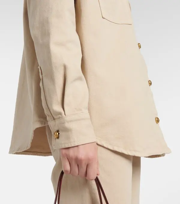 BLAZÉ MILANO Nariida Berber Denim Shirt - Beige