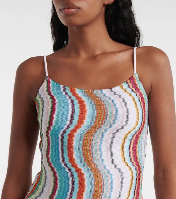 Missoni Wave Lamé One-piece Swimsuit - Multicoloured