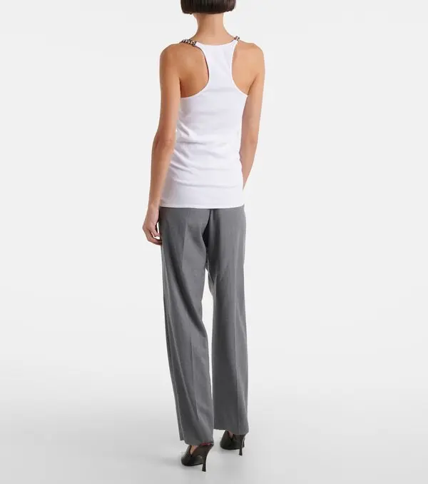 Stella McCartney Cotton-blend Tank Top - White
