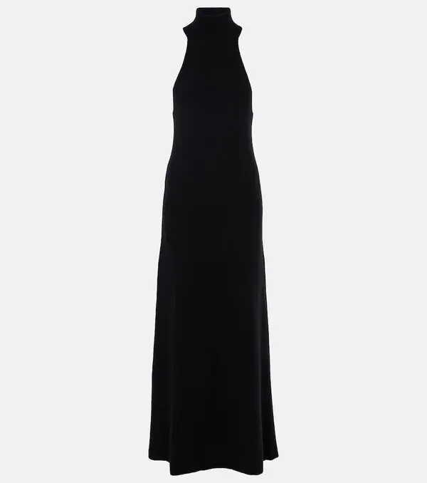 LISA YANG Amannda Ribbed-knit Maxi Dress - Black