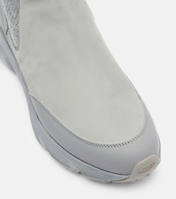 TOD'S Leather Chelsea Boots - Grey