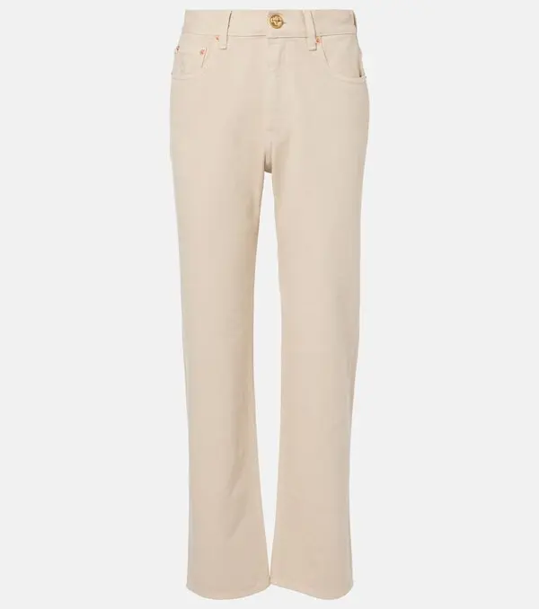 BLAZÉ MILANO Nariida Paso Straight Leg Jeans - Beige