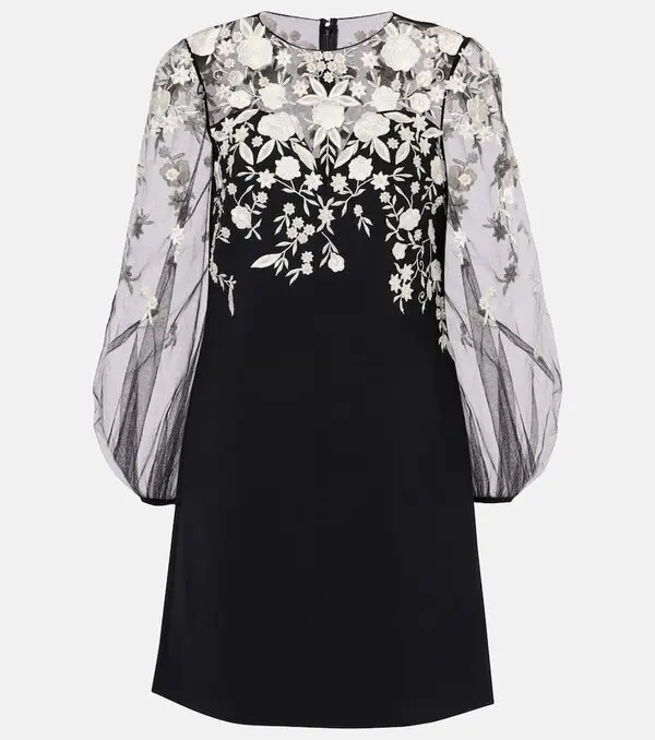 Carolina Herrera Embroidered Minidress