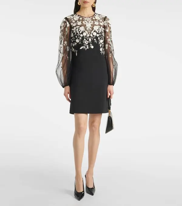 Carolina Herrera Embroidered Minidress
