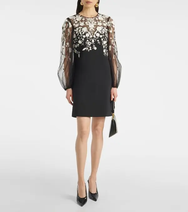 Carolina Herrera Embroidered Minidress