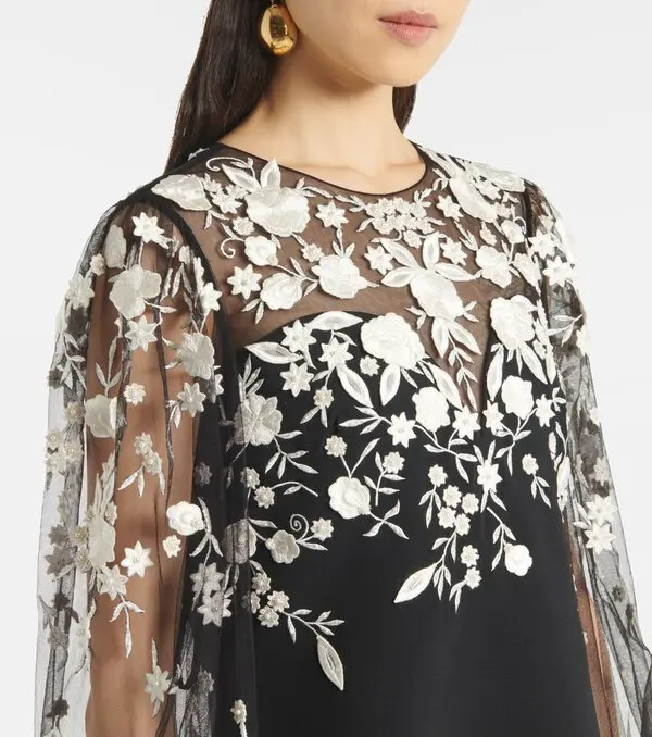 Carolina Herrera Embroidered Minidress