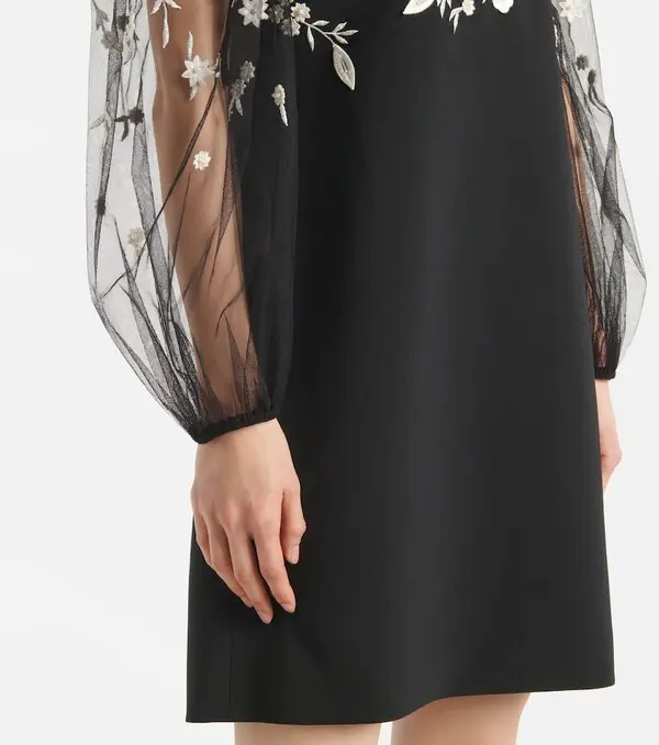 Carolina Herrera Embroidered Minidress