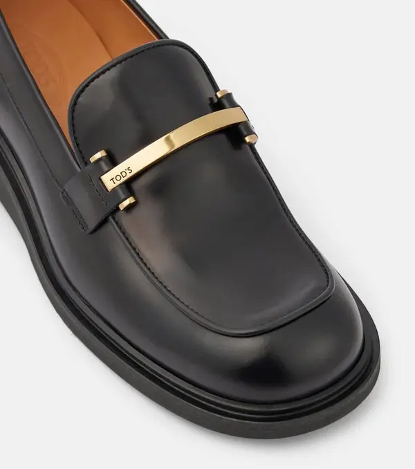 TOD'S Leather Loafers - Black