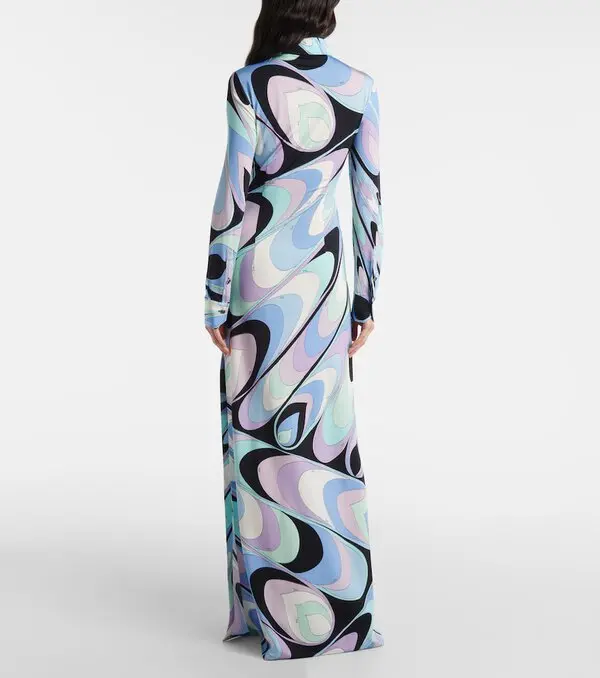 Emilio Pucci Vivara Printed Maxi Dress