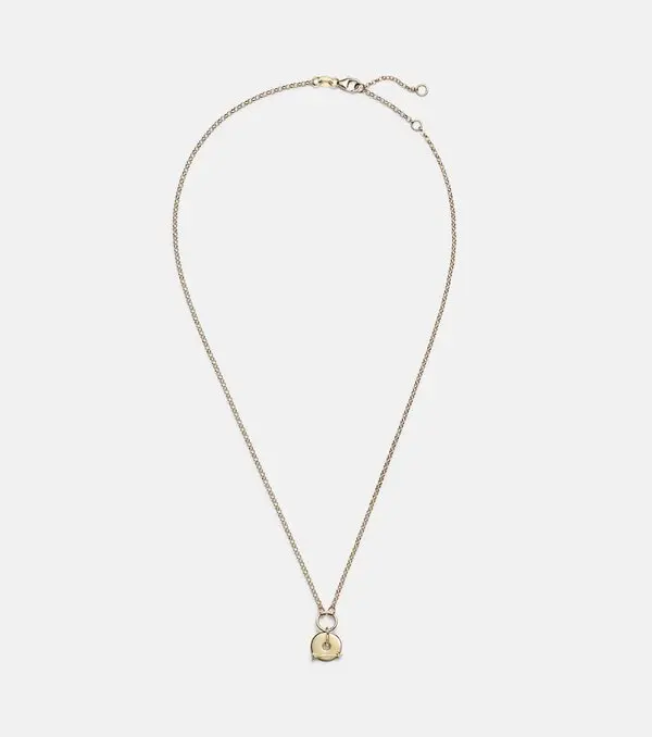 FOUNDRAE Arrow 18kt Yellow Chain Necklace With Diamonds - Gold