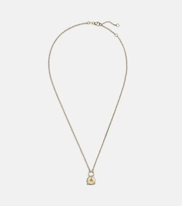 FOUNDRAE Arrow 18kt Yellow Chain Necklace With Diamonds