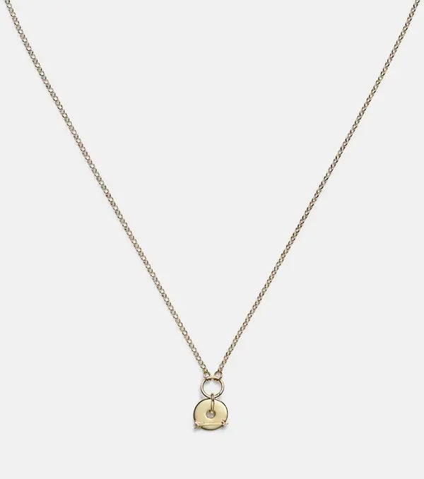 FOUNDRAE Arrow 18kt Yellow Chain Necklace With Diamonds