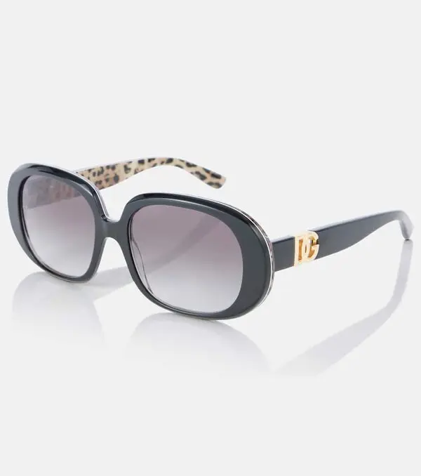 Dolce & Gabbana Dg Allure Leopard-Print Round Sunglasses In  display picture 2