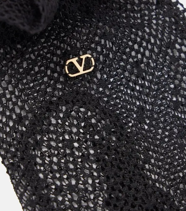 Valentino Garavani Vlogo Signature Tulle Gloves
