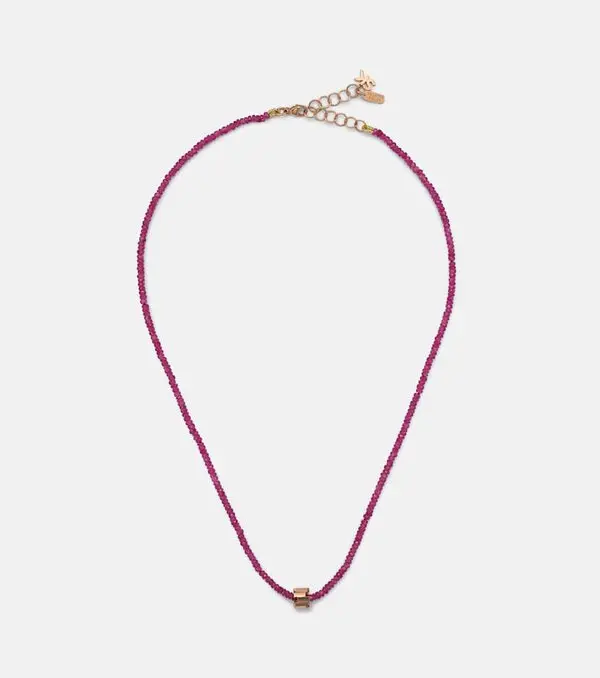 SUZANNE KALAN Infinite Spinel And 18kt Rose Gold Necklace - Pink