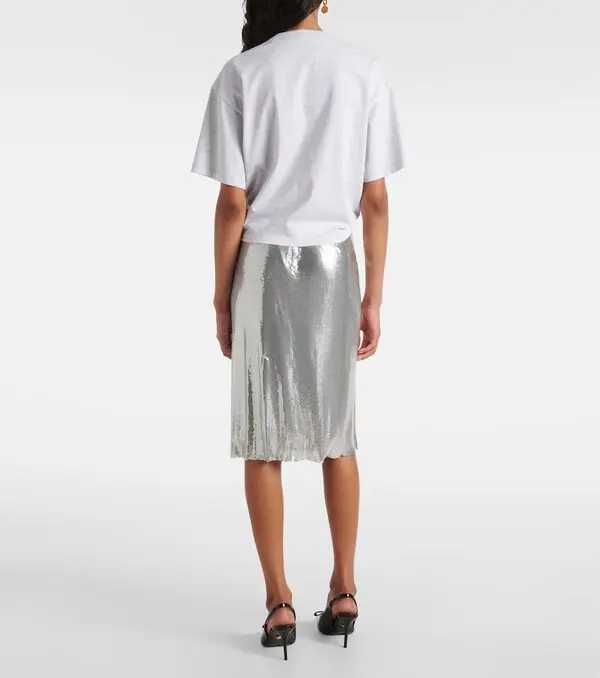 Versace 1978 Re-edition Logo Crop Top - Grey