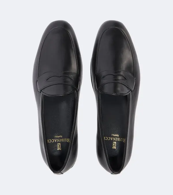 Rubinacci Leather Loafers - Black