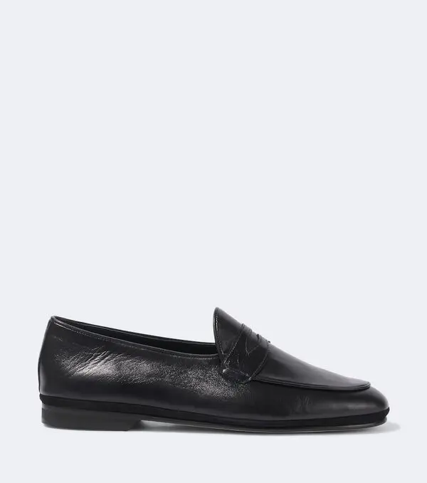 Rubinacci Leather Loafers - Black