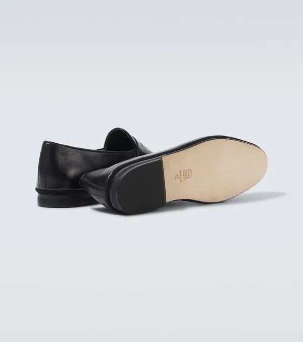 Rubinacci Leather Loafers - Black