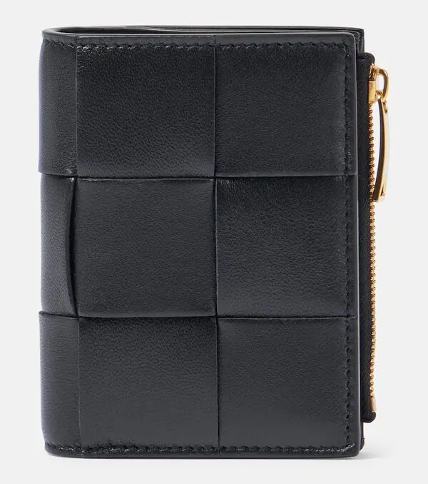 Bottega Veneta Cassette Leather Wallet - Black