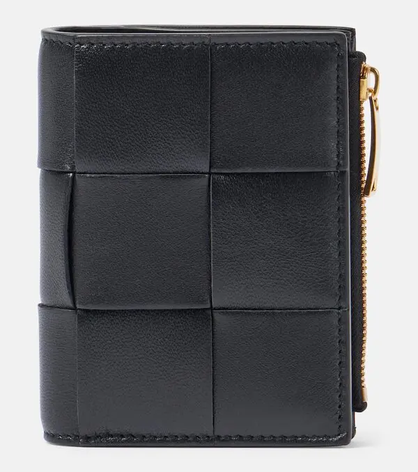Bottega Veneta Cassette Leather Wallet - Black