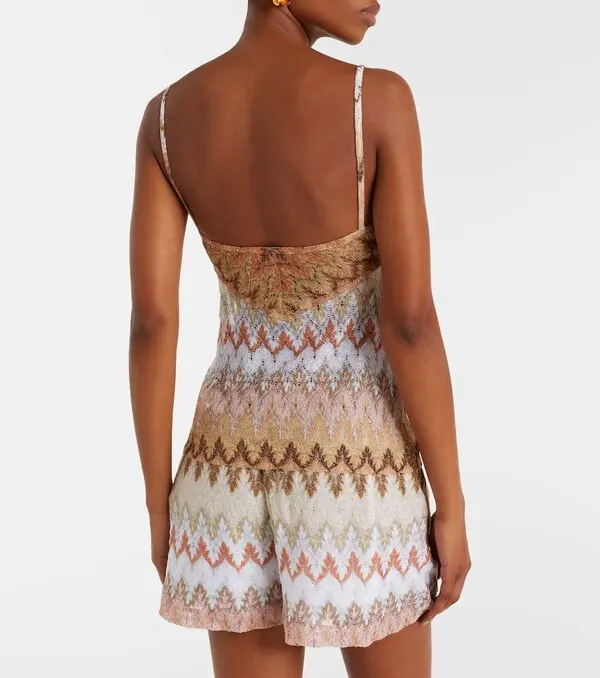 Missoni Lamé Knit Camisole - Beige