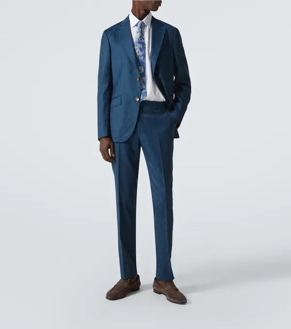 Etro Roma Paisley Silk Suit