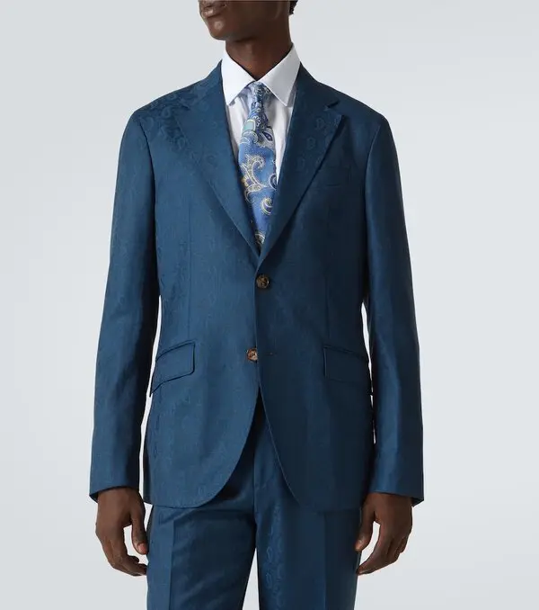 Etro Roma Paisley Silk Suit
