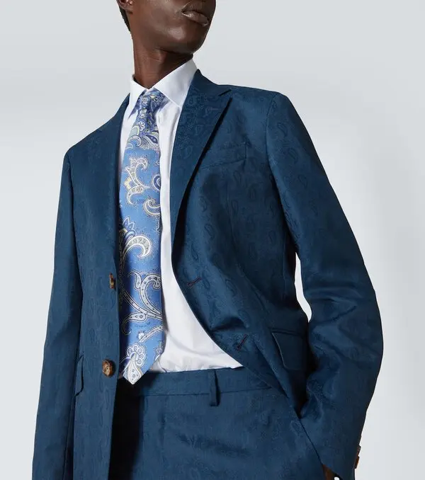 Etro Roma Paisley Silk Suit