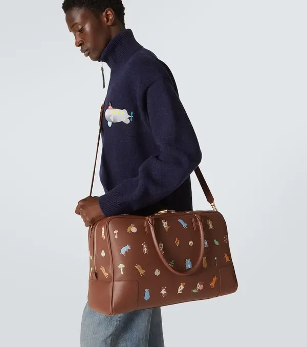 Loewe X Suna Fujita Amazona 44 Hamster Duffel Bag - Brown